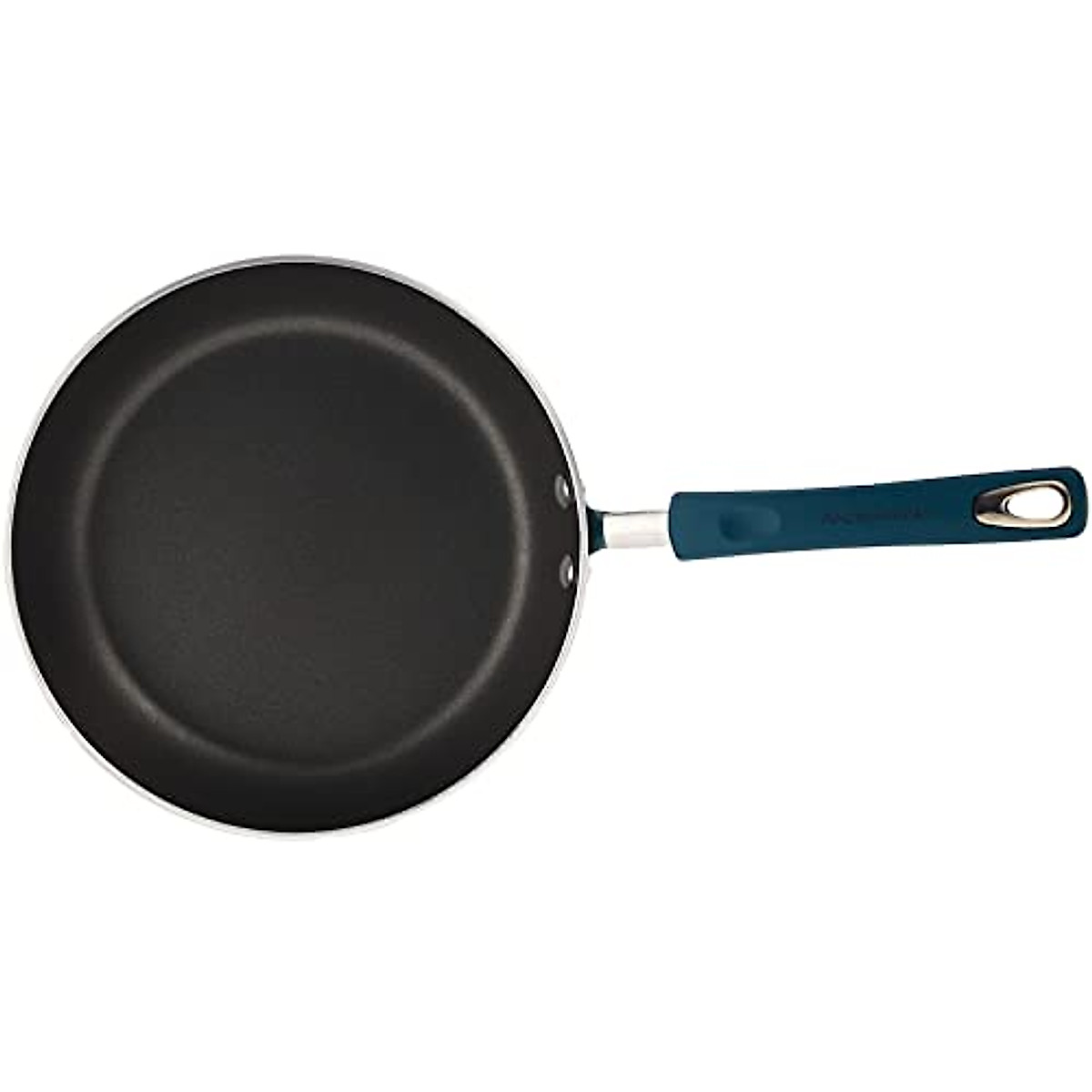 Rachael Ray Brights Deep Nonstick Frying Pan / Fry Pan / Skillet - 9.5 Inch, Marine Blue