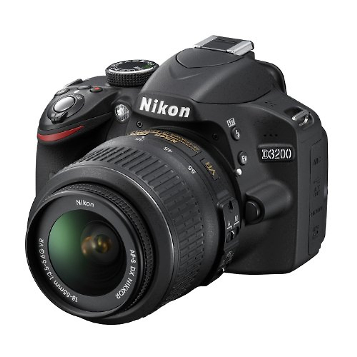 Nikon Digital Single-lens Reflex Camera D3200 Kit Lens Af-s Dx Nikkor 18-55mm F/3.5-5.6g Vr Included Black D3200lkbk - International Version (No Warranty)