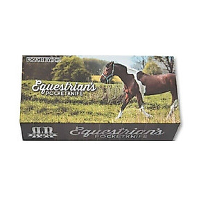 S.S. Folding Knives White Smooth Bone Equestrian Trapper Stainless Steel Open Folding Pocket Knife Rr1972 Hoof Pick Outdoor Survival Hunting Knife by Survival Steel