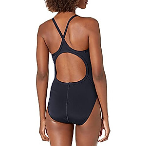 TYR Sport Women's Solid Durafast Diamondback Swim Suit,Black,34
