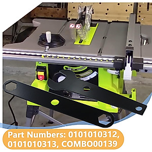 0101010312 0101010313 Table Saw Wrench Set Fits for Ryobi Table Saw RTS10, BTS10, BTS10S, BTS12S, RTS10, RTS21 Fits Ryobi Table Saw COMBO00139 (2 Pcs)