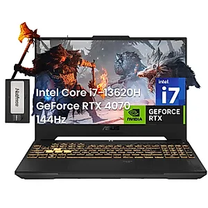 ASUS 2021 TUF Gaming F15 15.6" FHD 144Hz Laptop, Intel 8-Core i7-11800H CPU, 32GB RAM,1TB PCIe SSD, Backlit Keyboard, GeForce RTX 3050 Graphics, HD Webcam, Windows 10, Gray, 32GB Snowbell USB Card
