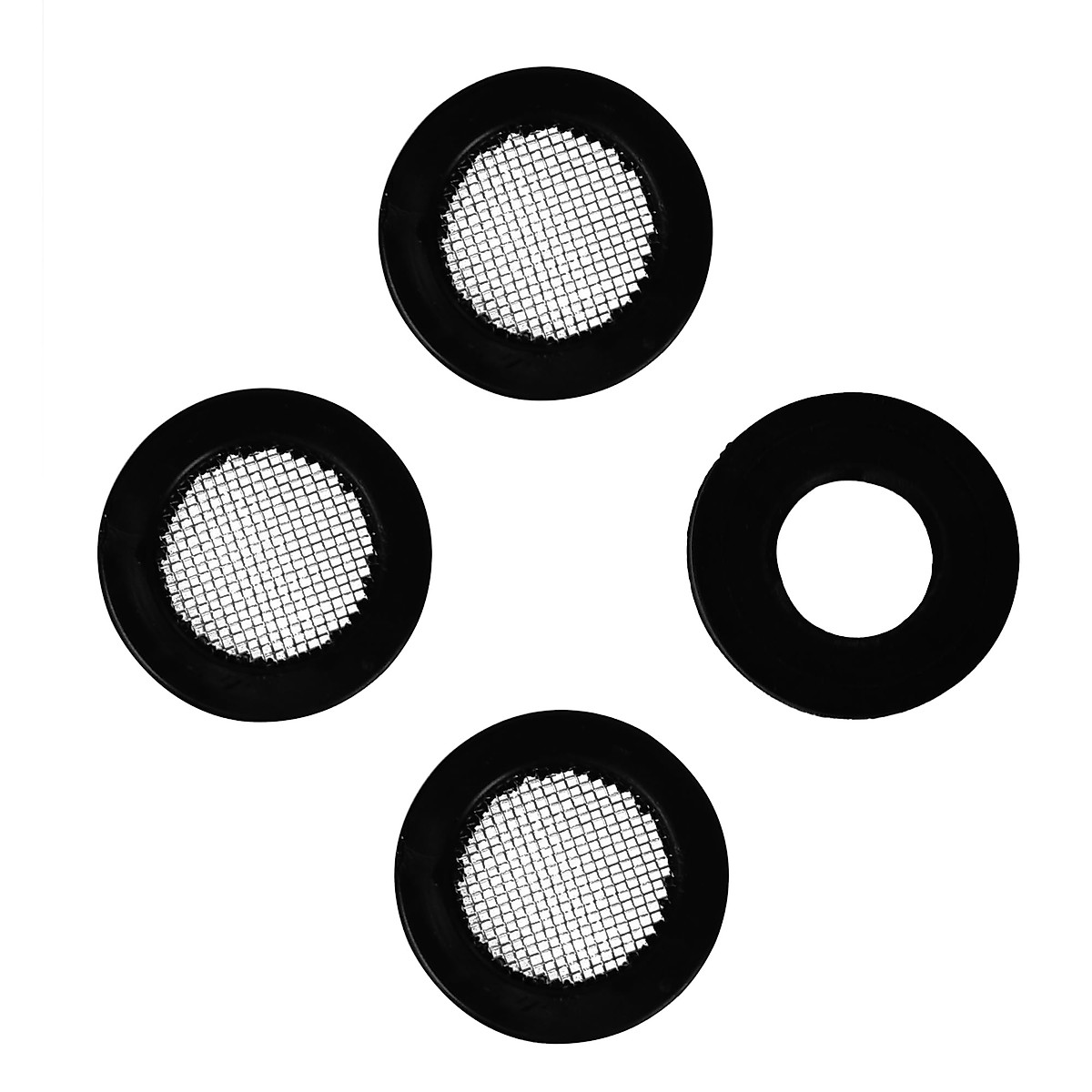 AUXBC 1Inch 8PCS Shower Filter Gaskets+8PCS Rubber Washers, Seal Faucet Washers, O Ring Hose Gasket Filter Net Shower Head Gasket Rubber Washer for Water Faucet Shower Garden Hose Connector