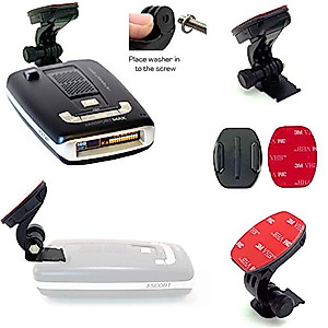 LycoGear Radar Detector Easy Connect Adhesive Mount for Escort Max/Max 2 Radar Detectors (NOT Compatible with MAX360C & MAX3)