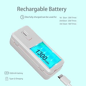 Hokant Mini Bag Sealer Handheld Heat Vacuum Sealer and Cutter, 1300mAh Rechargeable Portable Mini Sealing Machine with 3 Sealing Gear for Chip Bags Plastic Bags Food Storage