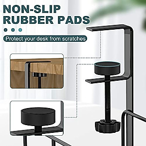 Under Desk Cable Management Tray, 15.7'' No Drill Steel Desk Cable Organizers, Wire Management Tray Cable Management Rack, Desk Cable Tray with Wire Organizer and Desk Cord Organizer