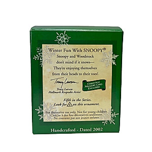 Hallmark Keepsake Ornament - Winter Fun With Snoopy Miniature Collector's Series (2002) QXM4343