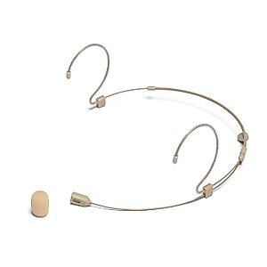 Samson DE60X Unidirectional Headset Microphone with Miniature Condenser Capsule and Four Adaptor Cables Compatible with Popular Wireless Systems,Beige