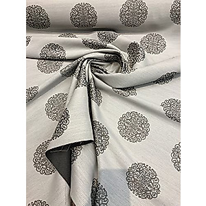 Moda Celtic Knot Silver Crown Jacquard Fabric by The Yard