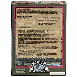 Down to Earth Organic All Purpose Fertilizer Mix 4-6-2, 5 lb