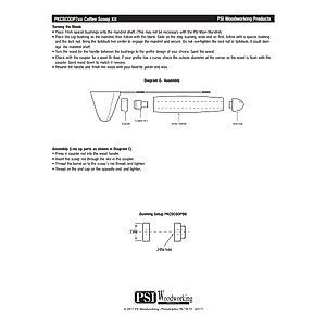Penn State Industries PKCSCOOP2S Coffee Scoop Kit Woodturning Project, 2-Tbsp (Stainless Steel)