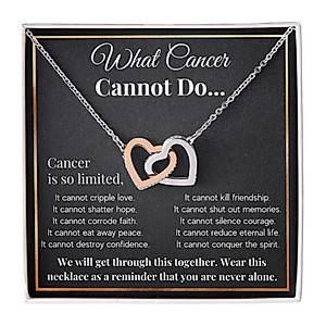 FG Family Gift Mall Cancer Gifts For Women, Comfort Items For Chemo Patients, Breast Cancer Survivor Gifts For Female, Stainless Steel, Cubic Zirconia
