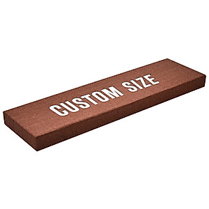 Azincoer Custom Size Bench Cushion, Bay Window Seat Cushion, Thick Upholstery Foam Long Chair Cushion Sofa Pads Outdoor/Indoor Patio Furniture (Color : Brown, Size : Custom Size)