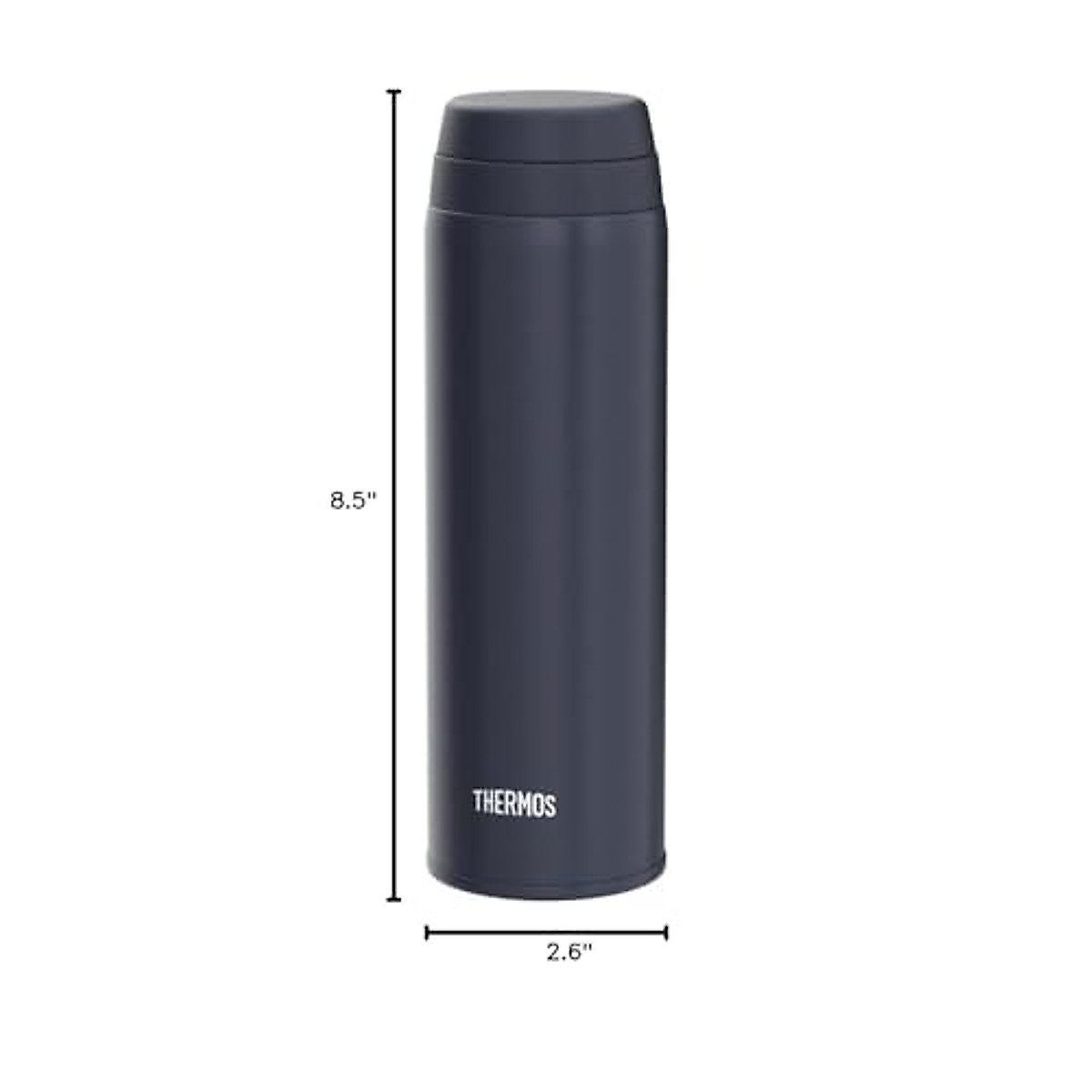 Thermos JOR-500 DNVY Vacuum Insulated Portable Mug, 16.9 fl oz (500 ml), Dark Navy