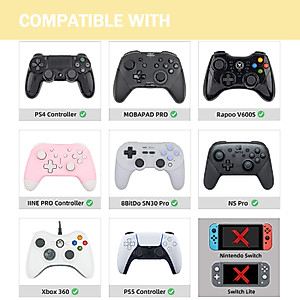 2Pcs Analog Thumb Grip Stick Cover, Wireless Controllers Game Remote Joystick Cap, Fantastic Non-Slip Silicone Handle Protection Cover for PS5/PS4/Xbox one/360/NS PRO (F)