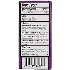 Bausch & Lomb Advanced Relief Preservative Free Night Time Lubricant Eye Ointment,3.5g Tubes (Pack of 2)