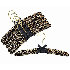 Cheetah Print Padded Hanger - Pack of (6)