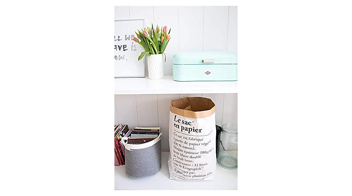 Wesco Grandy Steel Bread Box - Stylish White Storage