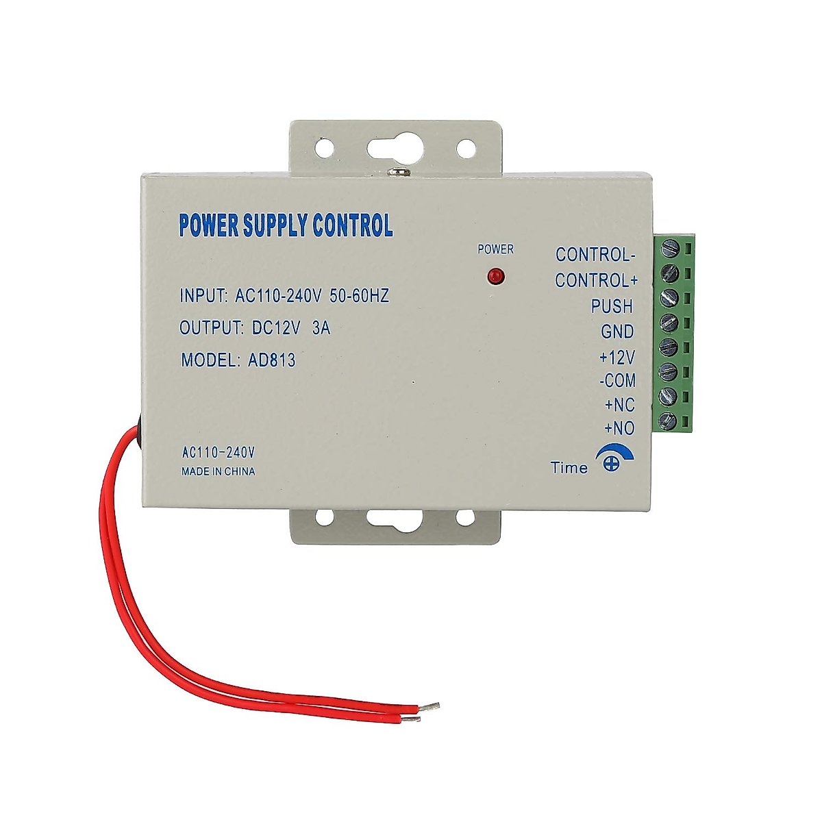 IMAGE Proximity RFID Card Access Control System Kit with 180kg 350LB Electric Magnetic lock 110-240V AC to 12v DC 3A 36w Power Supply Proximity Door Entry Keypad 10 Key Fobs EXIT Button