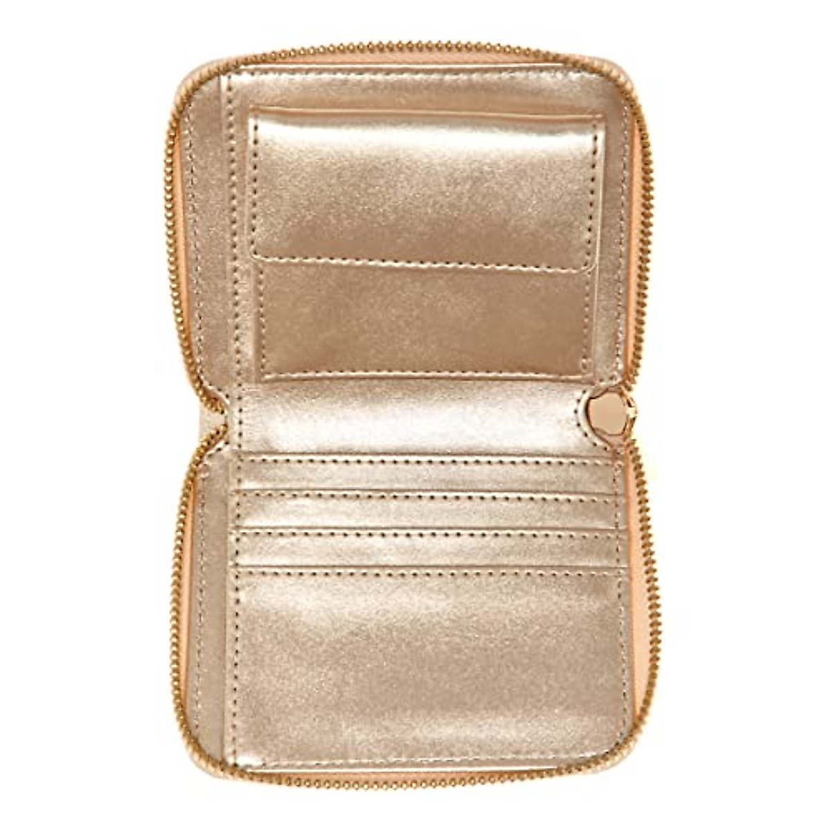 GUESS La Femme Small Zip Around Wallet, Pale Rose