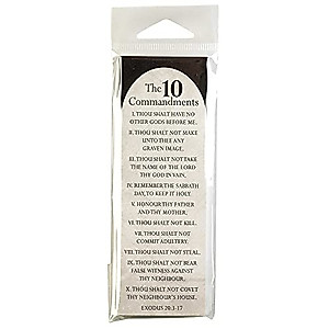 Dicksons The 10 Commandments Black and White 6 Inch Bookmark Cards Pack of 12