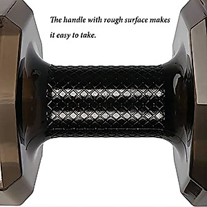 Jumigra Upgrade Dumbbell Shaped Water Bottle | Big Capacity 75 Oz (2.2 L)| BPA Free | Flip Top Leak Proof lid | 5 Colors(Black)