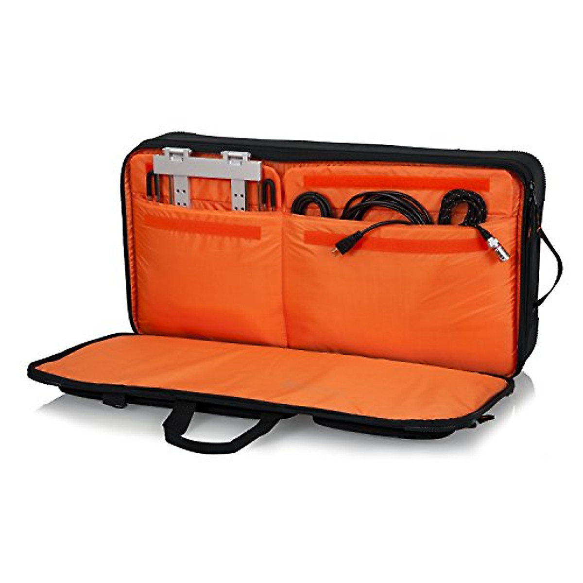 Gator Club Series DJ Backpack with Adjustable Interior and Bright Orange Lining Fits 27" Controllers (G-CLUB-CONTROL-27BP)