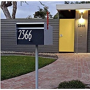 Rural Zincalume Modern Design Mailbox Letterbox (No Lock w/Flag) (Blue)