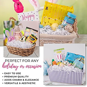 MagicWater Supply Crinkle Cut Paper Shred Filler (2 LB) for Gift Wrapping & Basket Filling - White