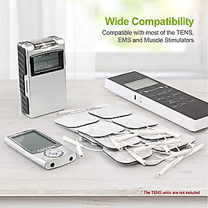 AUVON TENS Unit Pads Electrode Patches with Upgraded Self-Stick Performance and Non-Irritating Design for Electrotherapy