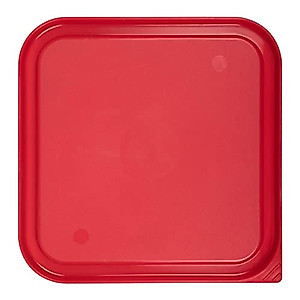 Cambro Medium Polyethylene Square Lids, fits 6 and 8 qt. containers, Pack of 6