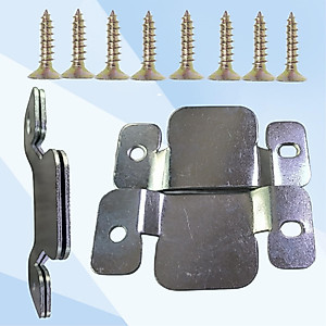 Merrian Living Sectional Couch Connector, Sofa Interlocking Connector, 4 Pcs Pack, Couch Replacement Parts, Flush Mount Bracket with Screws.