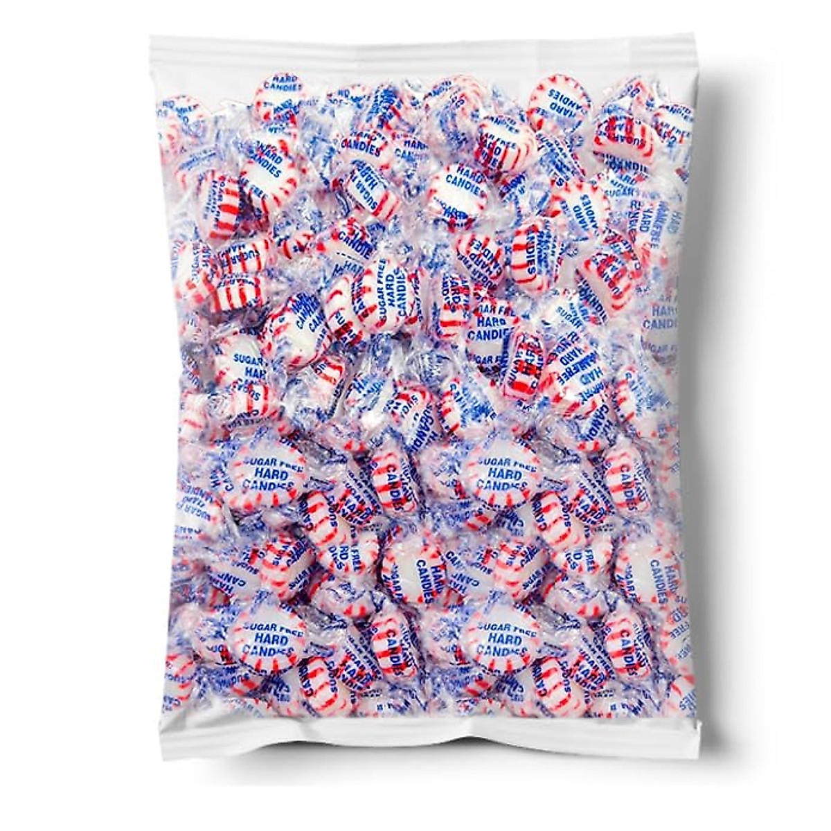 LaetaFood Sugar Free Peppermint Pinwheel Starlight Hard Candy (1 Pound Bag)