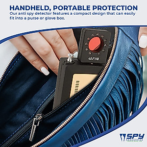 Spy Hawk Maxi-Tech Personal Hidden Devices Detector - Perfect for Detecting Hidden Cameras, Hidden GPS Trackers, Computer Transmitters, and Audio Bug Detector - Anti-Spy RF Detector Up to 10 GHz