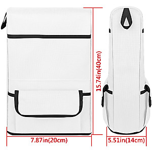 Linkidea PS5 Controller Storage Pocket Protective, Nylon Dust Cover for Game Console, Skin Cover Anti Scratch Protector Sleeve Compatible with Playstation 5 Console (White)