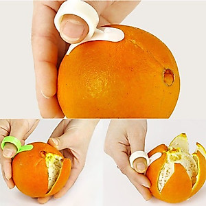 Orange Citrus Peelers, Cosmer Set of 15 Plastic Easy Slicer Cutter Peeler Remover Opener Kitchen Accessories Knife Cooking Tool Kitchen Gadget