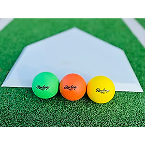 Rawlings | HIT TRAINER Foam Baseballs | Indoor/Outdoor Use | 3-Pack