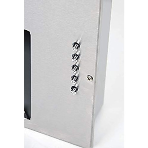 Hauslane | Chef Series Range Hood R100 30" Built-In/Recessed Stove Hood | Compact Stainless Steel | 3 Speed Kitchen Exhaust Fan with Light | Dishwasher-Safe Baffle Filter | 6" Duct