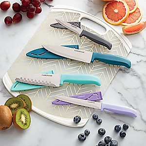 Farberware Chef Knife Set, 4 Piece, Multicolored