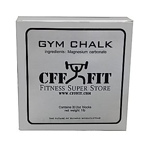 CFF Premium Chalk - 1 lb. Box - Magnesium Carbonate Weightlifting, Climbing, and Gymnastics Chalk