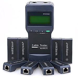 Nf-8108-m Multifunction Network LAN Phone Cable Tester Meter Cat5 Rj45 Mapper 8 Pc Far End Test