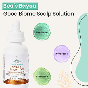 Bea's Bayou Good Biome Scalp Treatment Solution - Helps Reduce Appearance of Itch & Flakes - Promote Hair Retention - Moisturizing - 2.7 fl oz - Magnolia