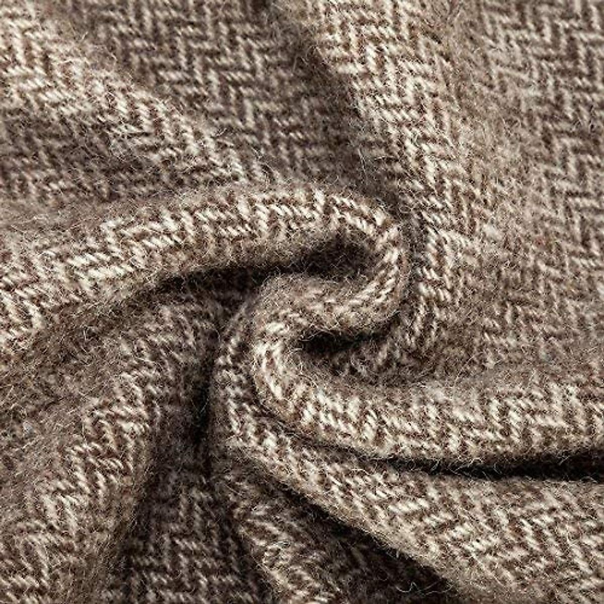 spencer & whitney Bed Throws Blankets Wool Blanket Brown Herringbone Throw Blanket Large Wool Blanket Queen Blanket for Bed