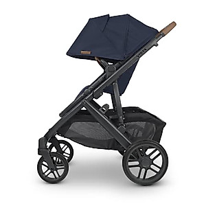 Vista V2 Stroller - NOA (Navy/Carbon/Saddle Leather) + MESA V2 Infant Car Seat - Jake (Charcoal)