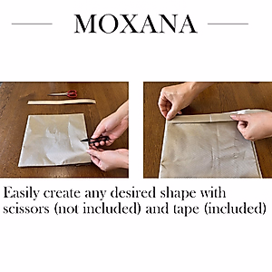MOXONA Faraday Fabric Kit (44" W × 108" L Fabric + 400" L Tape).Multi-Purpose Conductive Cloth.Premium Soft Material Easy to Cut for DIY Faraday Bags.RFID Fabric.