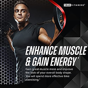 Performance Booster for Men - Enhance Energy, Endurance, Stamina, Strength, Drive & Muscle Growth - Natural Male Enhancing Supplement with Tongkat Ali, Horny Goat Weed & Saw Palmetto - 60 Capsules
