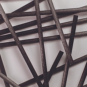 GREENPRINT 2000 Pack Black Agave Fiber Cocktail Straws Alternative to Plastic Straws & Paper Straws, Plant Based (Agave 5.75-inch)