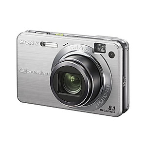 Sony Cybershot DSCW150 8.1MP Digital Camera with 5x Optical Zoom with Super Steady Shot (Silver)