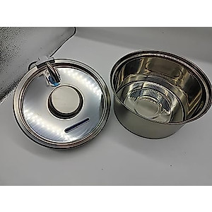 KOOGMOON Cat Water Fountain Stainless Steel, 108oz/3.2L Automatic Cat Fountain, Multi-Filtration, Easy to Clean, Ultra Silent Dog Water Dispenser for Cats, Dogs and Other Pets