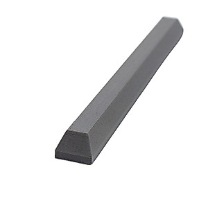 Teak Tuning Fingerboard Straight Poly Ramp - 7" Straight Parking Curb in Concrete Grey Colorway